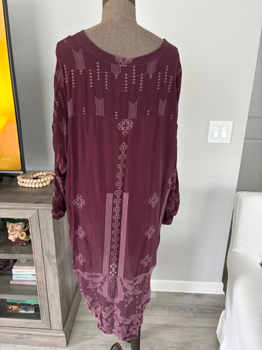 Johnny Was | Tops | Johnny Was Boho Embroidered Tunic In Mauve Xl ...